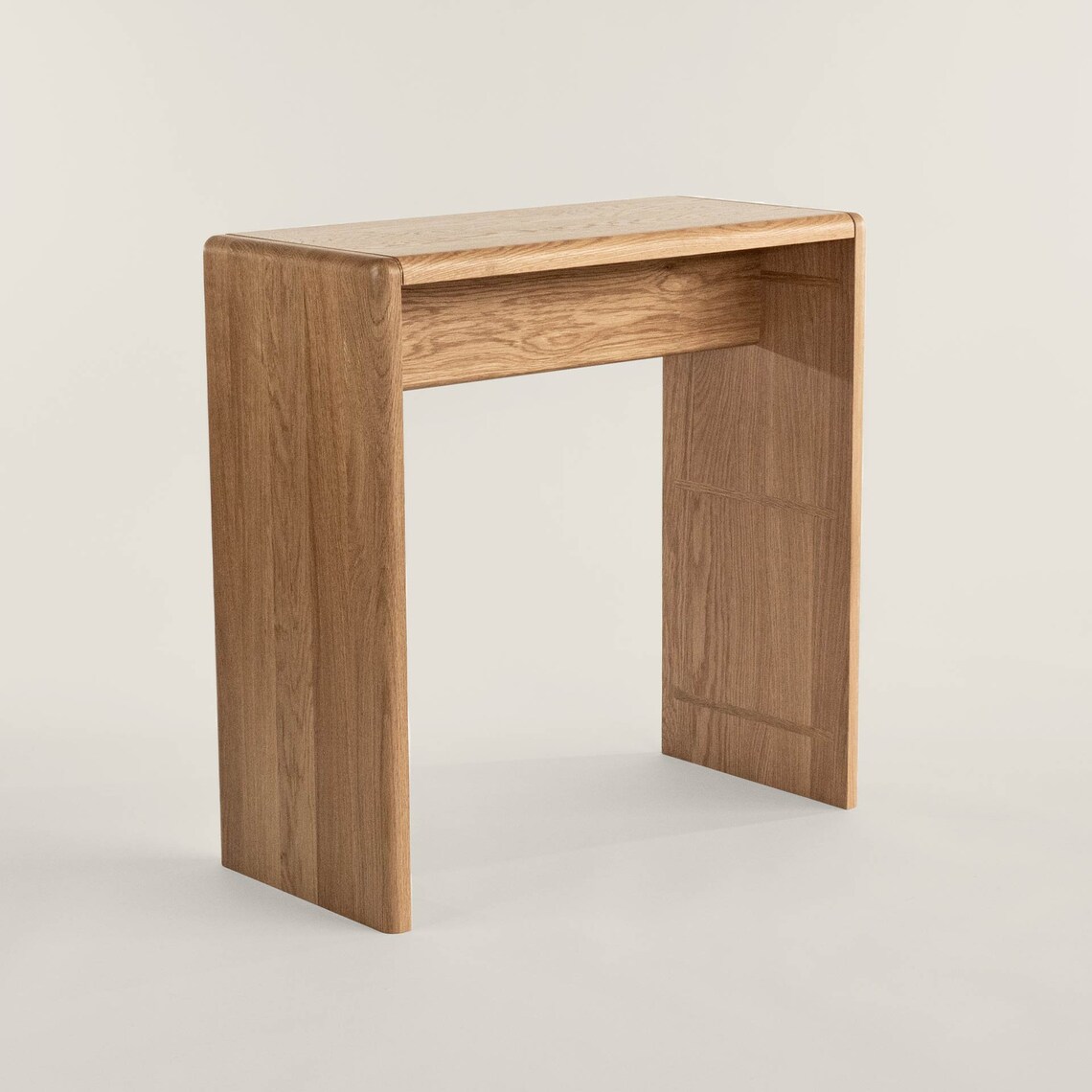 Waterfall Entryway Console Table Made of Solid Wood Modern - Etsy