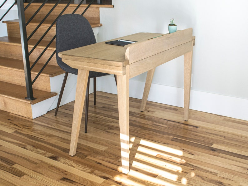 Small Desk Writing Desk for Home Office Wood Computer Desk - Etsy