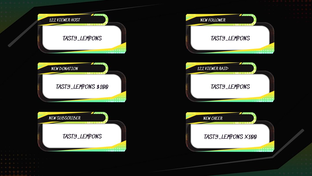 Green Graffiti Animated Twitch Alerts - Etsy