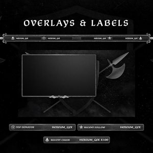 Medieval Twitch Overlay Package for Obs/skyrim/dark Souls/ancient/rpg ...