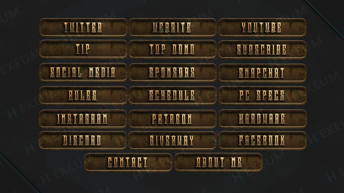 Steampunk Animated Twitch Overlay for Obs/fantasy/gold/industrial/metal ...