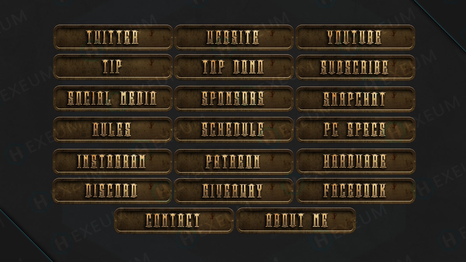 Steampunk Animated Twitch Overlay for Obs/fantasy/gold/industrial/metal ...