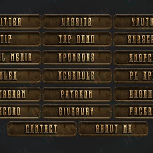 Steampunk Animated Twitch Overlay for Obs/fantasy/gold/industrial/metal ...