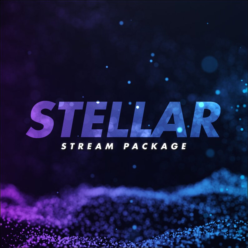 Purple & Blue Animated Twitch Overlay Package : Webcam | Etsy