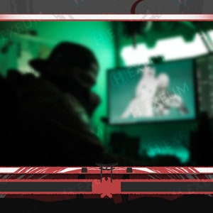 White and Red Japanese Samurai Animated OBS Overlay Package - Etsy