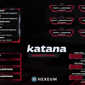 Japanese Red Animated OBS Overlay Package - Etsy