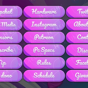 Cute Pink Barbie Twitch Overlay Package for OBS - Etsy