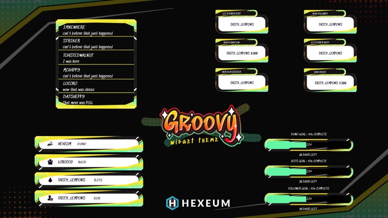Graffiti Animated Stream Overlay Package : Webcam, Screens, Panels ...