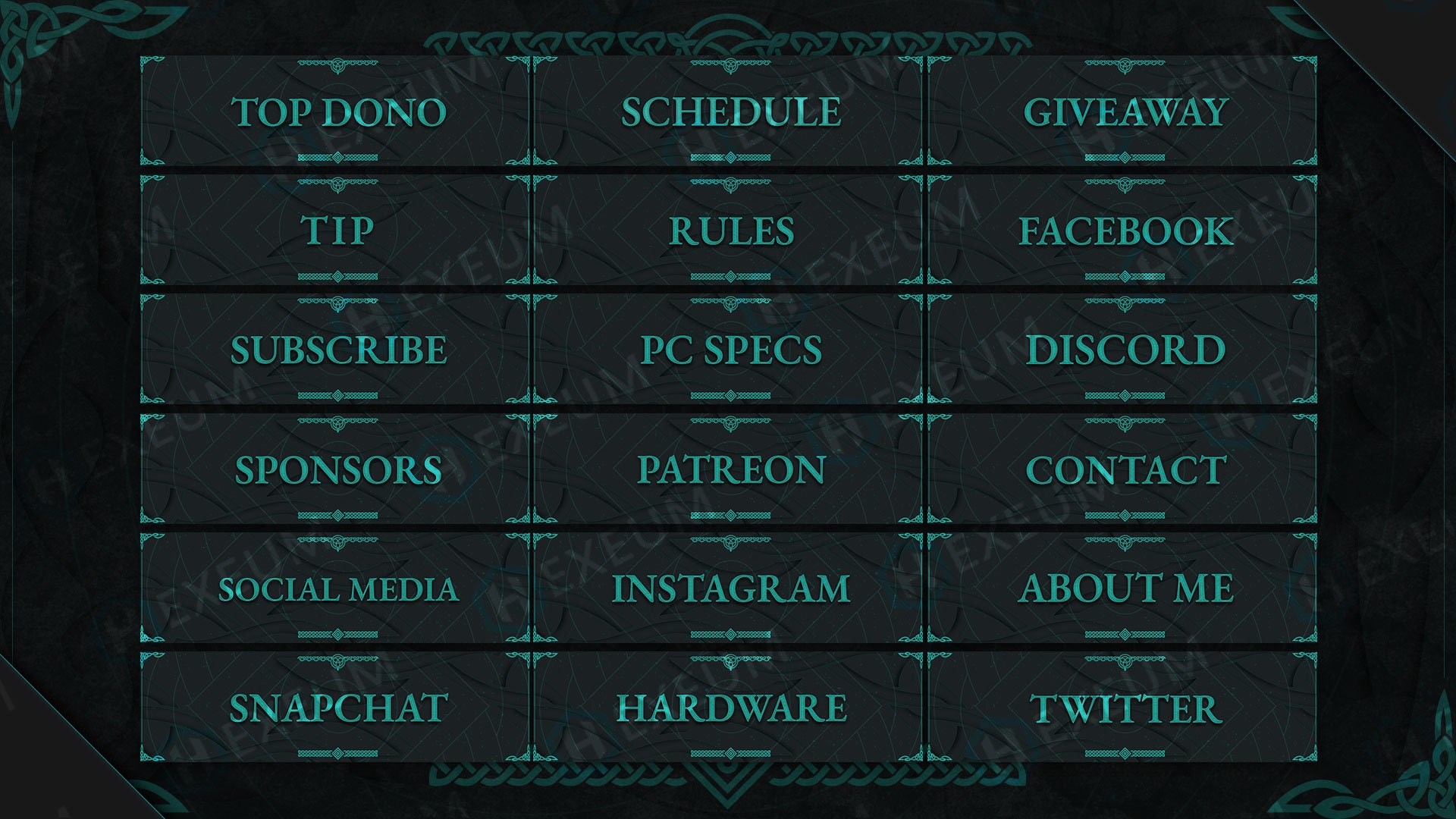 Celtic Medieval Twitch Overlay Package for - Etsy UK