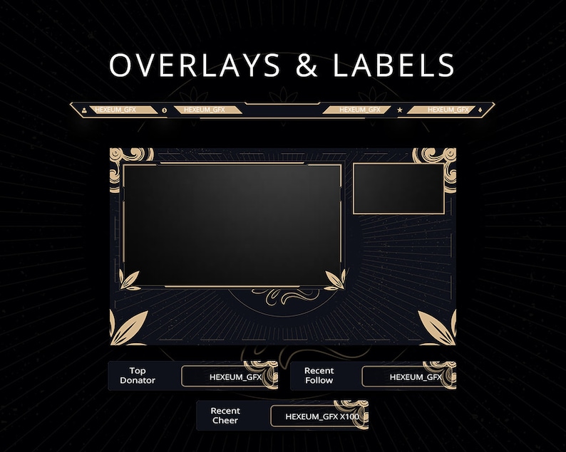 Aesthetic Twitch Overlay Package for OBS - Etsy