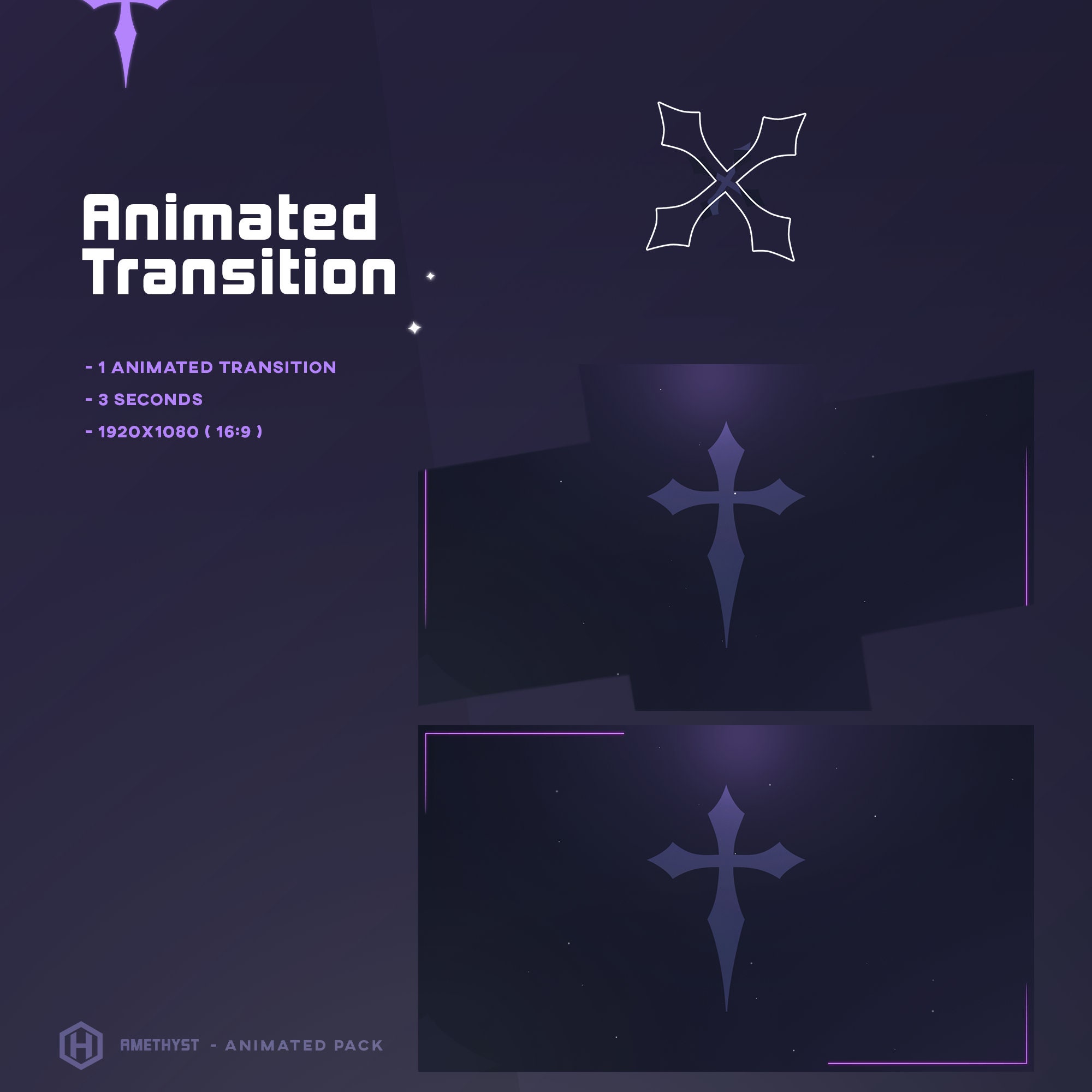 Glowing Purple Stream Package/transition/astral/vtuber Celestial ...