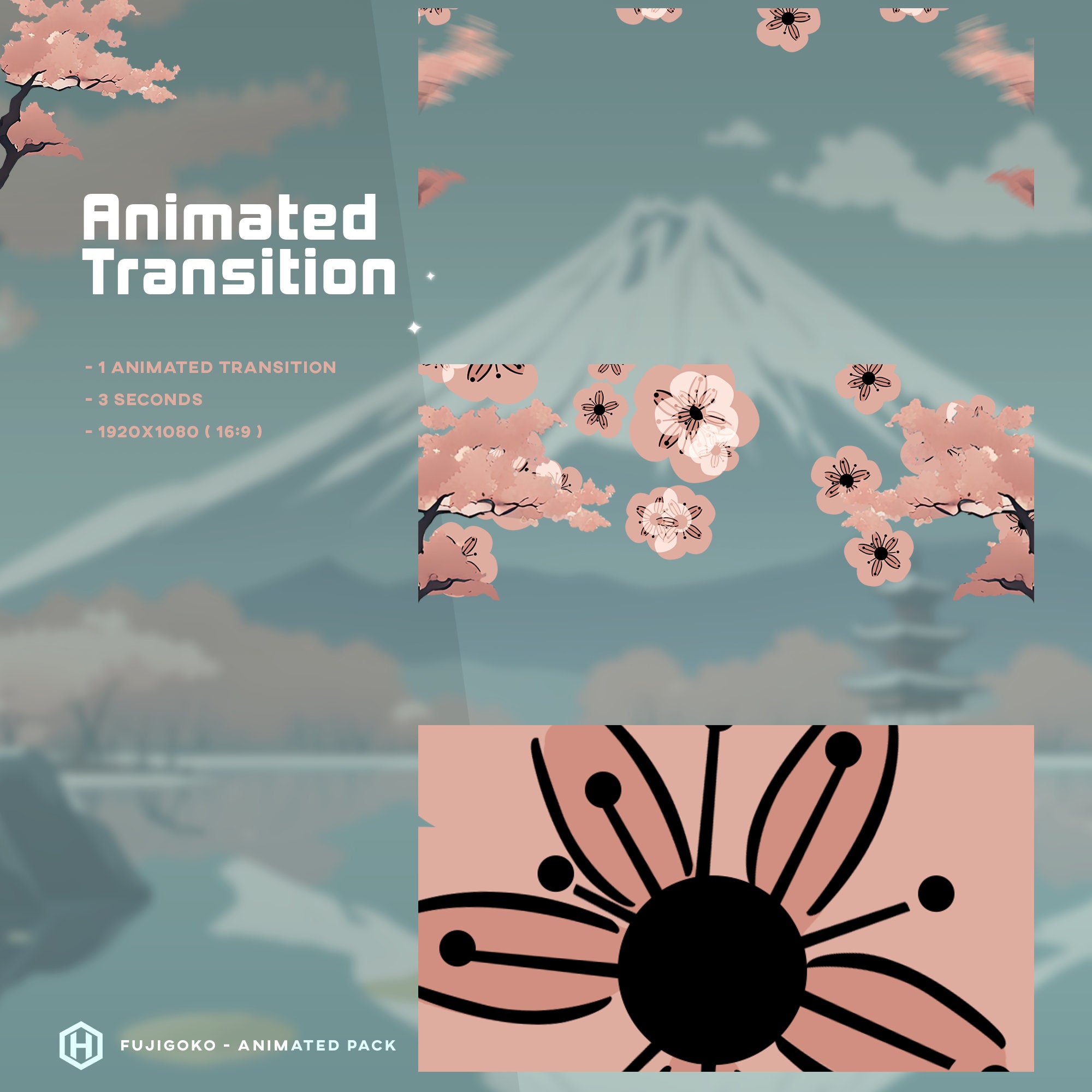 Kawaii Sakura Stream Package/transition/japan/floral/pink/landscape ...