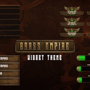 Steampunk Animated Twitch Overlay for Obs/fantasy/gold/industrial/metal ...