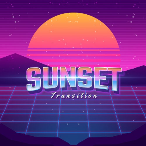 Retro 80's Stinger Transition : Animated Twitch Scene Transition - Etsy