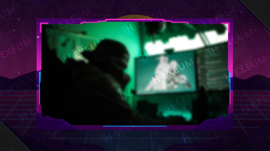 Retro 80's Twitch Overlay Package : Webcam, Screens, Panels, Alerts ...