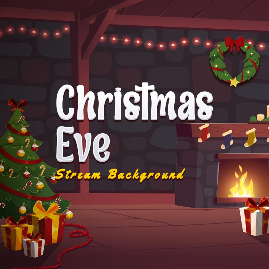 Cozy Christmas Vtuber Background for Streaming/animated/looped/seamless ...