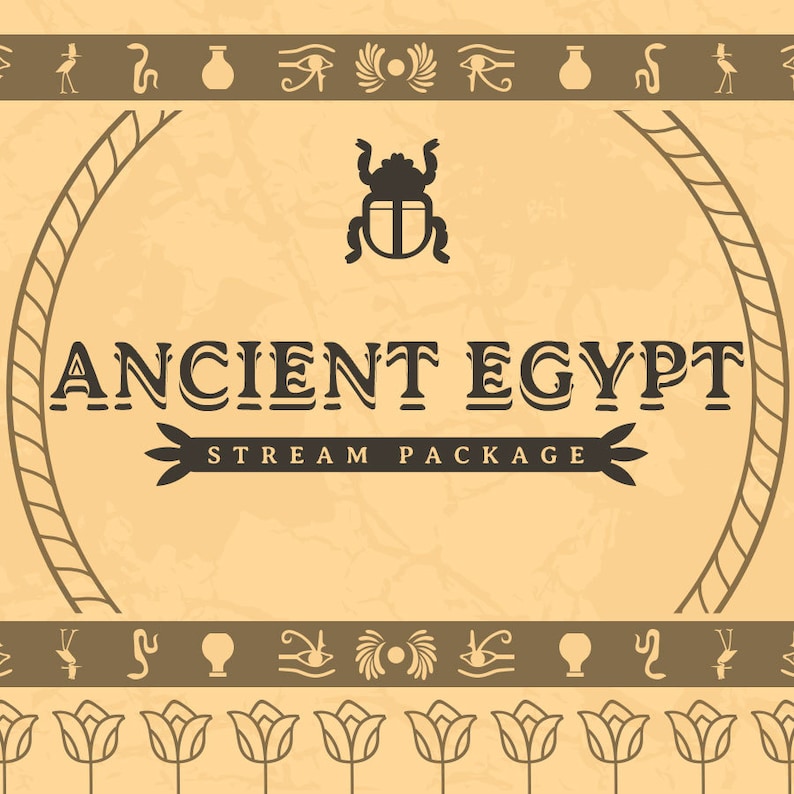 Ancient Egypt Twitch Overlay Package for Obs/aesthetic/fantasy/vtuber ... Ancient Egypt Twitch Overlay Package for Obs/aesthetic/fantasy/vtuber ...