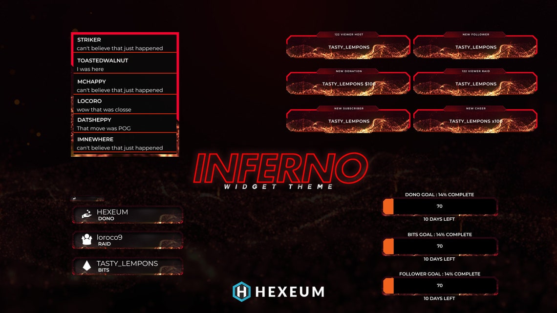 Glowing Elden Ring Twitch Overlay Package for Obs/magical/particles/red ...