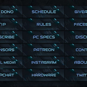 Rainbow Six Siege Twitch Overlay Package for Obs/r6/clean/blue/neon ...