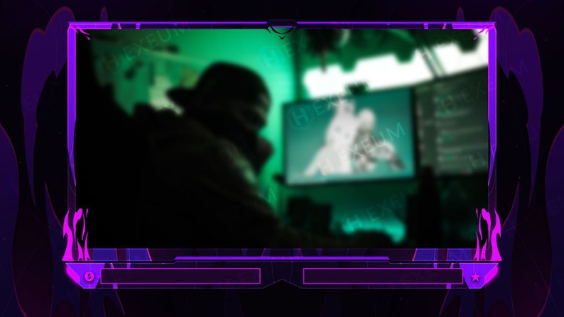 Purple Fiery Animated Stream Package : Webcam, Screens, Panels, Alerts ...