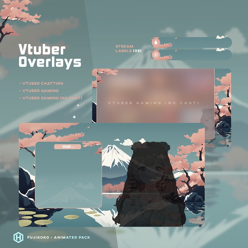 Kawaii Sakura Stream Package/transition/japan/floral/pink/landscape ...