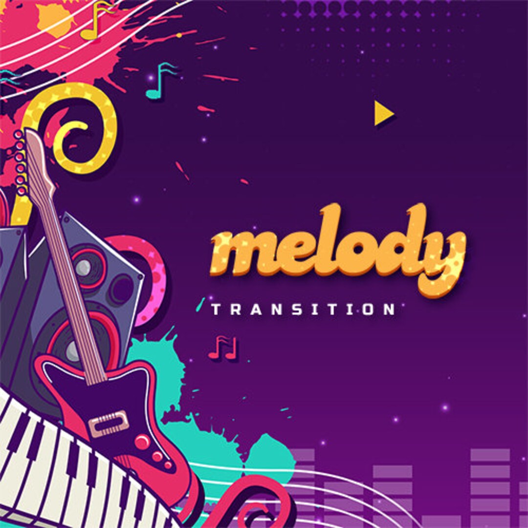 Music Themed Stinger Transition : Animated Twitch Scene Transition - Etsy
