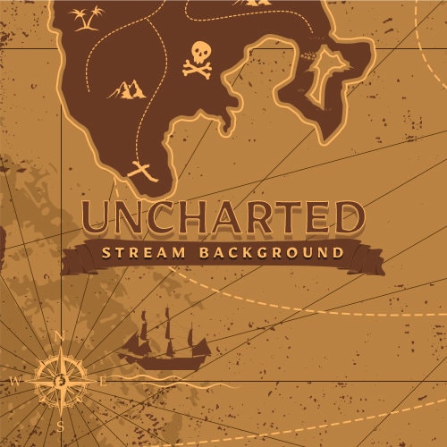 Pirate Map Vtuber Background for Streaming/animated/looped/seamless ...