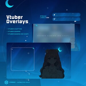 Night Skies Animated Stream Package/transition/stream Overlay/panels ...