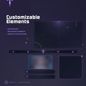 Glowing Purple Stream Package/transition/astral/vtuber Celestial ...