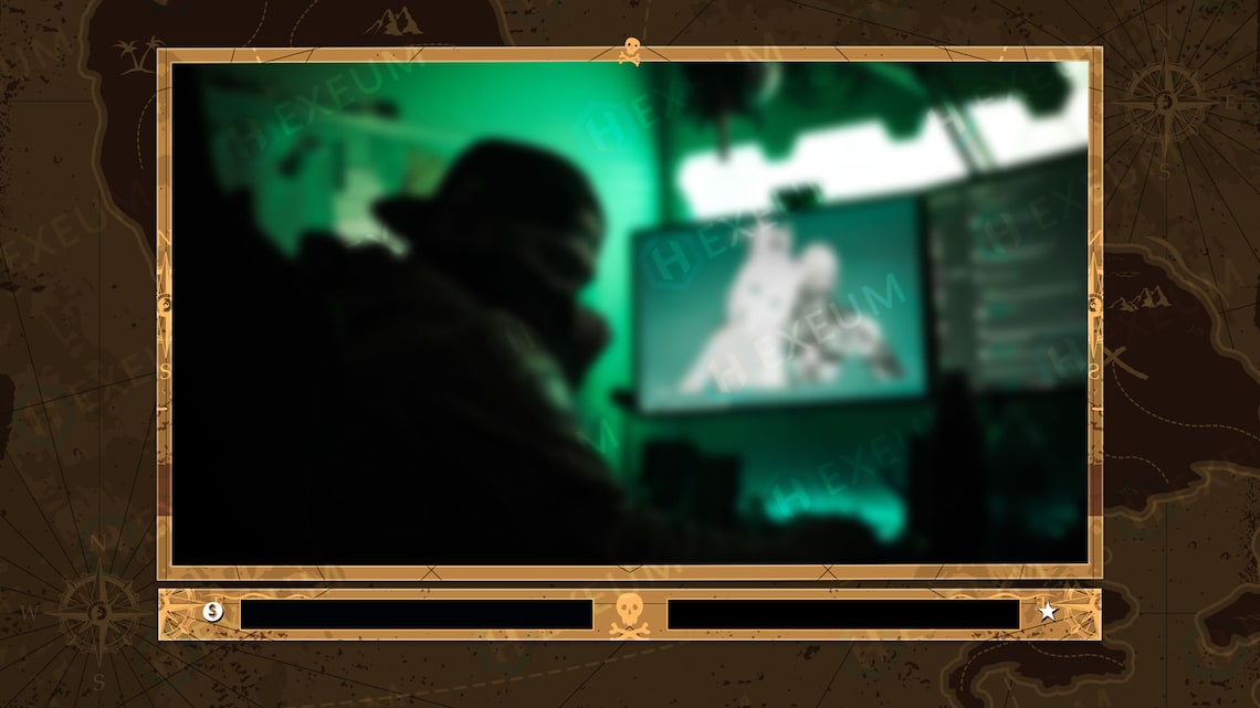 Pirate Map Twitch Overlay Package for Obs/treasure/sea of Thieves ...