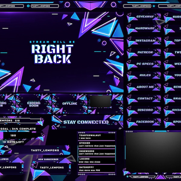 Blue Purple Overlay - Etsy