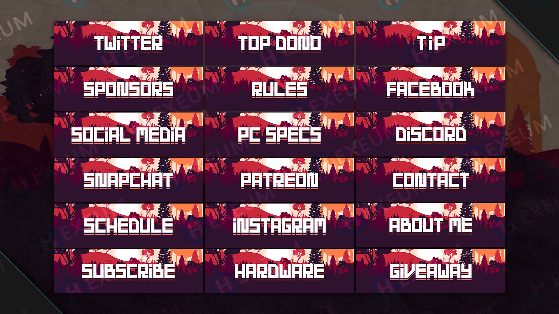 Rust / Post Apocalyptic Animated Twitch Overlay Package : - Etsy UK