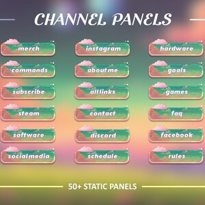 Vibrant Twitch Overlay Package for Obs/vtuber/animated/space/bubblegum ...