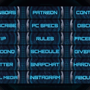 Halo Futuristic Animated OBS Overlay Package - Etsy