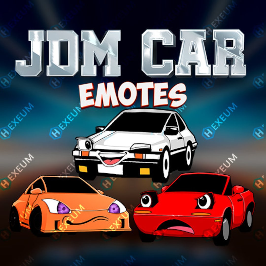 JDM Car Emotes | Custom Twitch Emotes Pack - Etsy