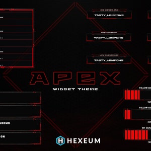 Apex Legends Twitch Overlay Package for OBS /panels/webcam/esports ...