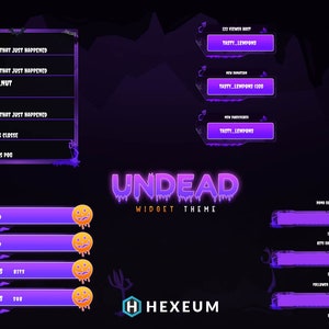 Purple Horror Twitch Overlay Package for Obs/spooky/halloween/pumpkin ...