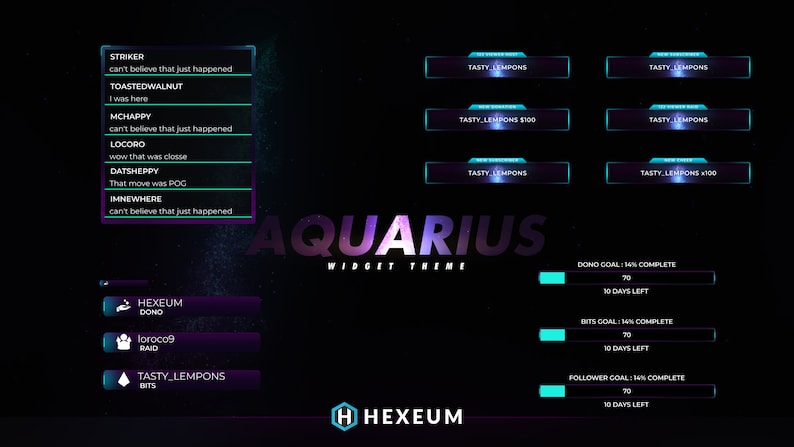 Neon Purple Twitch Overlay Package for OBS - Etsy