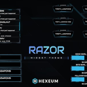 Rainbow Six Siege Twitch Overlay Package for Obs/r6/clean/blue/neon ...