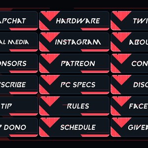 Valorant Twitch Overlay Package for Obs/esports/red/webcam/screens ...