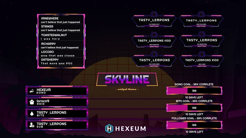 GTA Twitch Overlay Package for Obs/retrowave/miami/los Santos/aesthetic ...