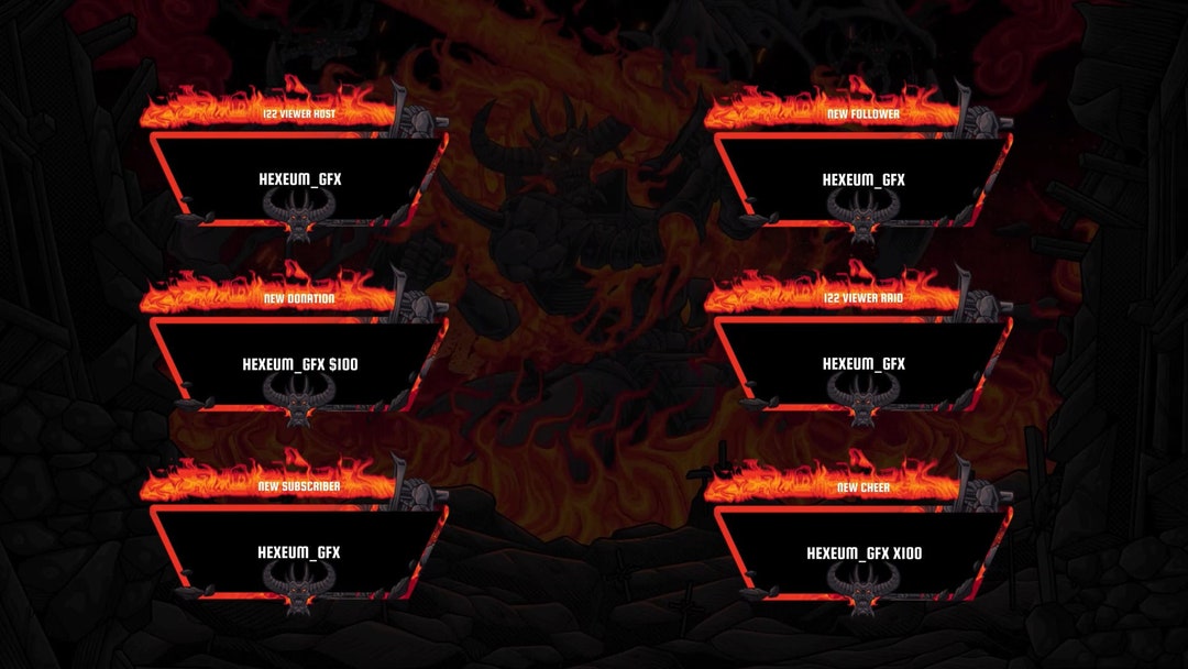 Heavy Metal Animated Twitch Alerts - Etsy