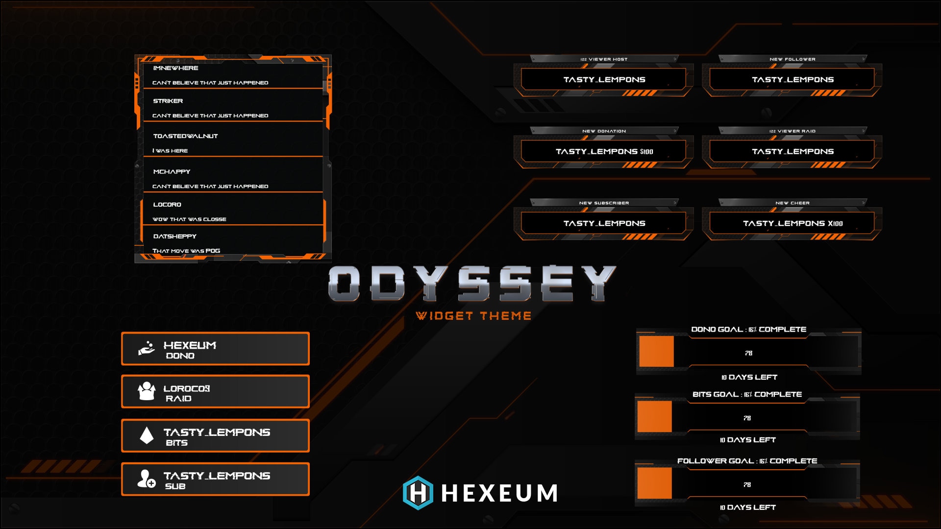 Orange Twitch Overlay Package for Obs/tarkov/fps/tactical/metallic/ - Etsy