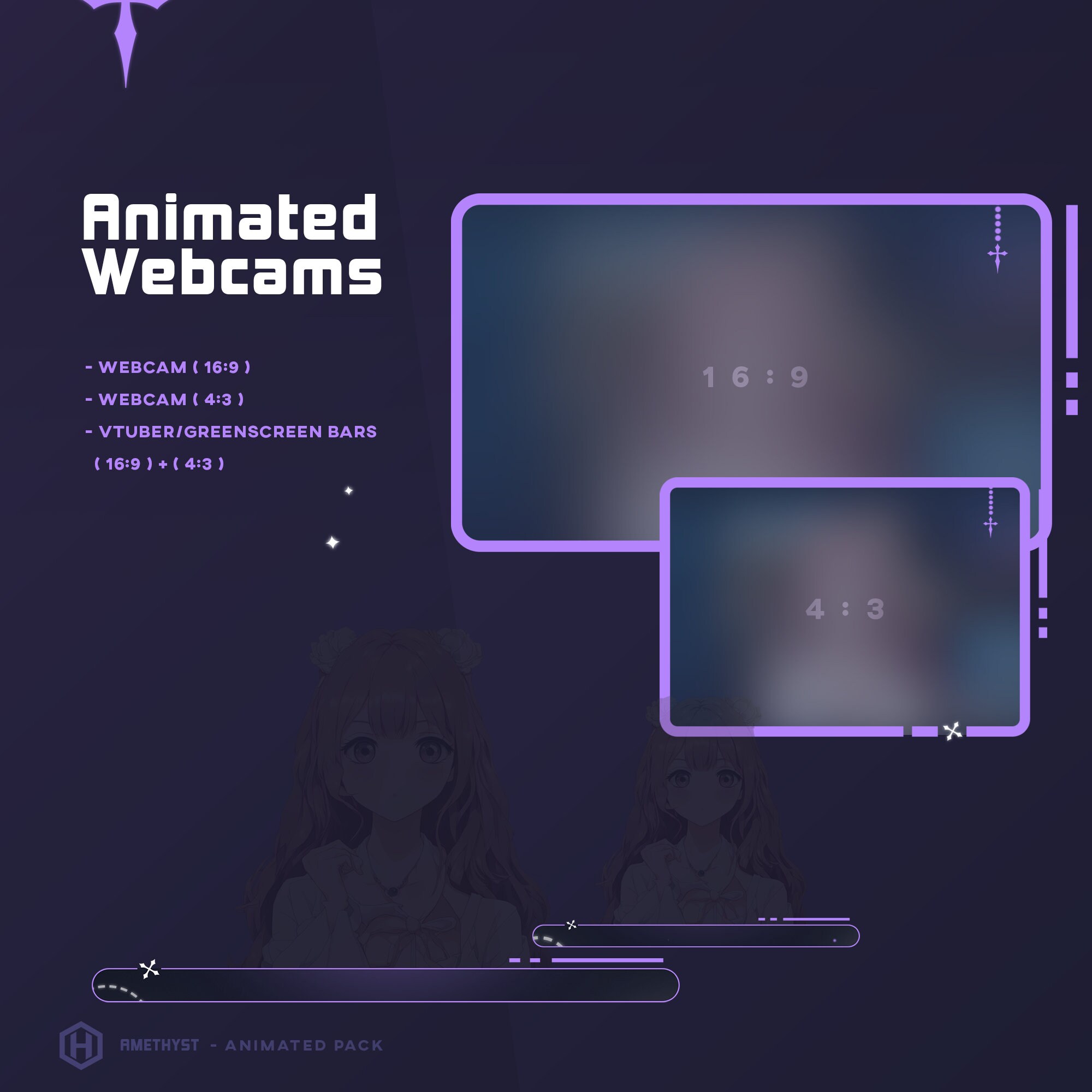 Glowing Purple Stream Package/transition/astral/vtuber Celestial ...