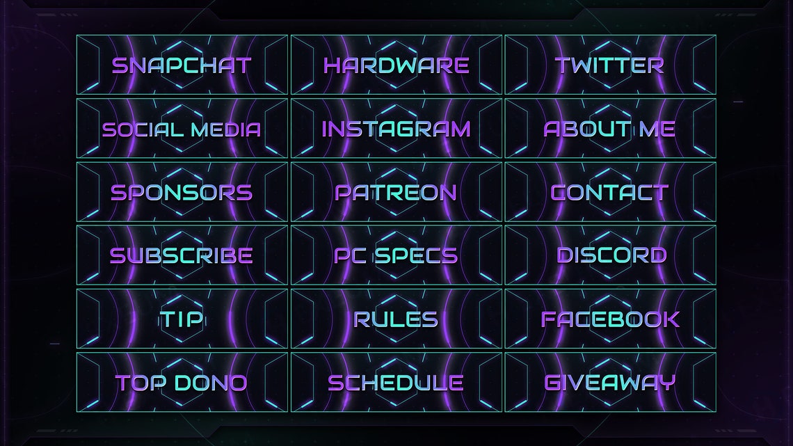 Sci-fi Purple Space Animated OBS Overlay Package : Webcam - Etsy Australia