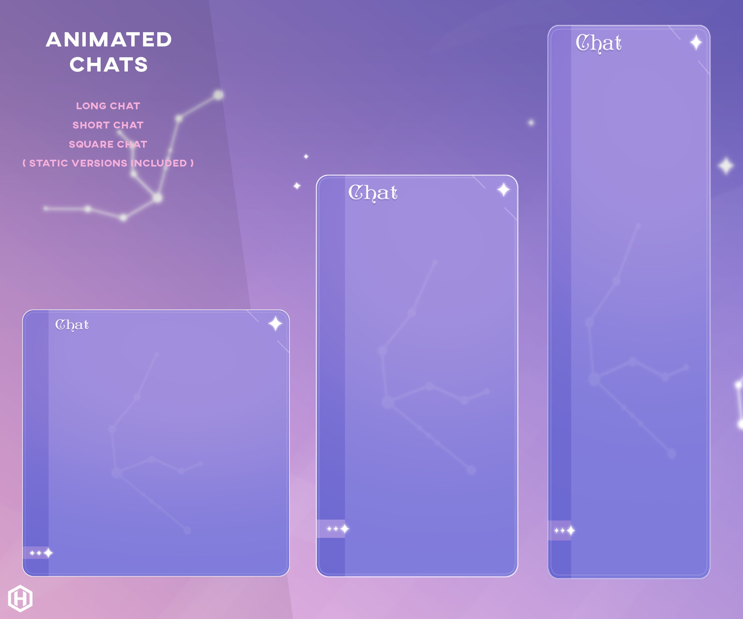 Vtuber Constellation Stream Package/transition/stream Overlay/twitch ...