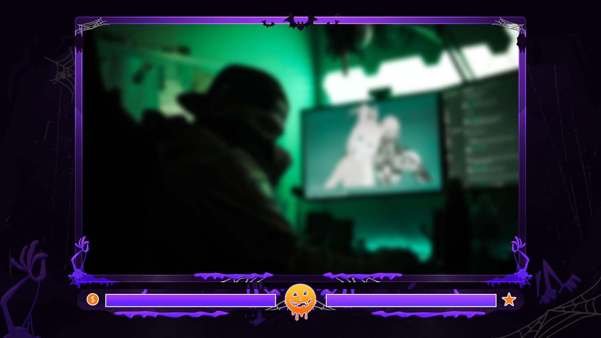 Purple Horror Twitch Overlay Package for Obs/spooky/halloween/pumpkin ...