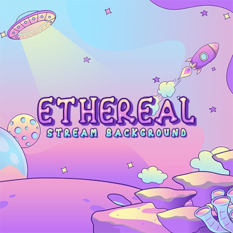 Psychedelic Space Vtuber Background for Streaming/animated/looped ...