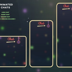 Neon Christmas Stream Package/transition/panels/twitch Set/stream ...