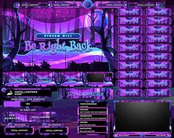 Neon Pink Twitch Overlay - Etsy